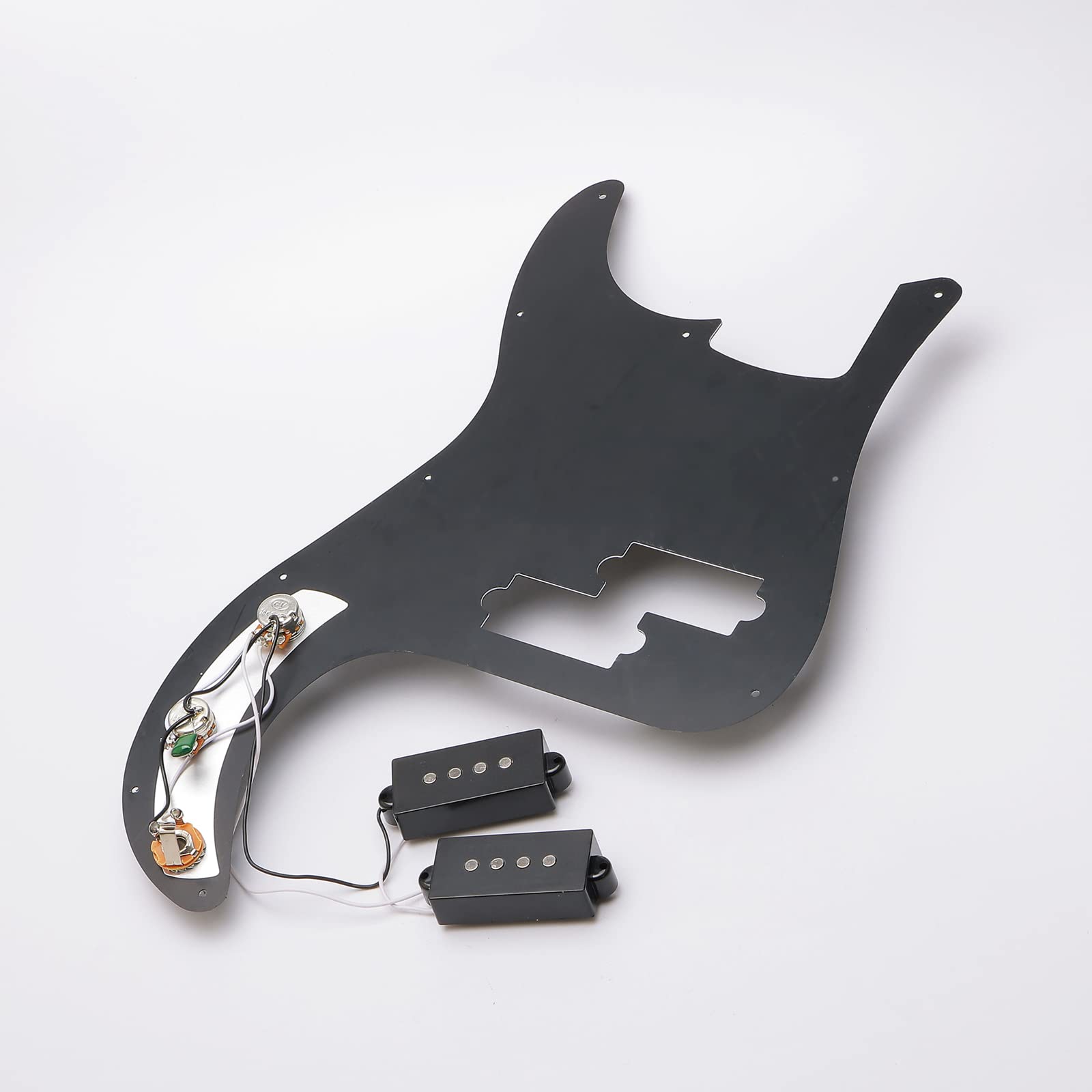 Guitar Prewired Loaded Pickguard for Fender Precison P Bass Part Black