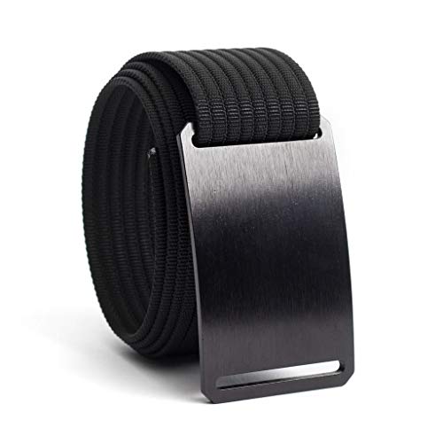 GRIP6 Classic Belt - 1.5-Inch Adjustable Nylon Belts - Versatile Lifestyle and Tactical Belt for Men and Women - Made in the USA (Black) *OLD SIZE*