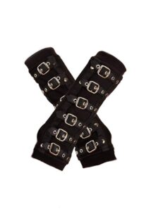 pretty attitude goth arm warmers buckle armwarmer gothic gloves emo accessories