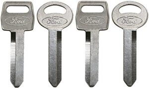 321202 , 321207 (4) ford factory original (2 ignition + 2 doors) uncut keys with ford oval logo.