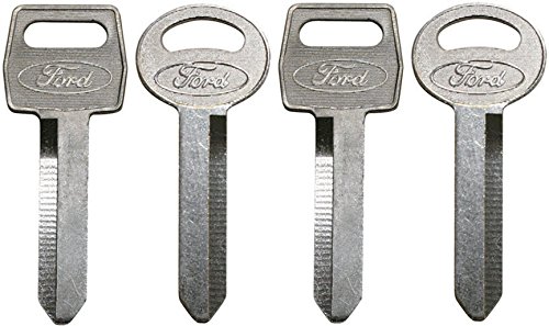 321202 , 321207 (4) Ford Factory Original (2 Ignition + 2 Doors) Uncut Keys with Ford Oval Logo.