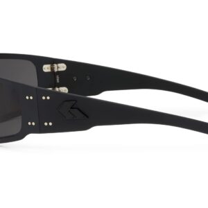 Gatorz Eyewear, Magnum Model, Aluminum Frame Sunglasses - Blackout Tactical Style/Smoked Polarized Lens