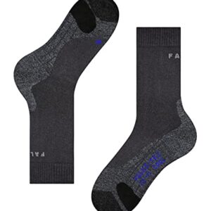 FALKE Women's TK2 Explore Cool Hiking Socks, Mid Calf, Medium Padding, Breathable Quick Dry, Cooling, Lyocell, Grey (Asphalt Melange 3180), 5-6, 1 Pair