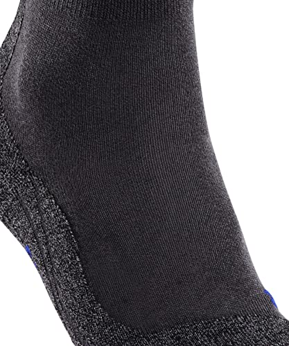 FALKE Women's TK2 Explore Cool Hiking Socks, Mid Calf, Medium Padding, Breathable Quick Dry, Cooling, Lyocell, Grey (Asphalt Melange 3180), 5-6, 1 Pair