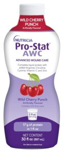 pro-stat advanced wound care (awc), concentrated liquid protein medical food - wild cherry punch flavor, 30 fl oz bottle