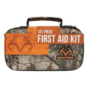 lifeline 4453 realtree hard-shell foam first aid kit, 121 piece