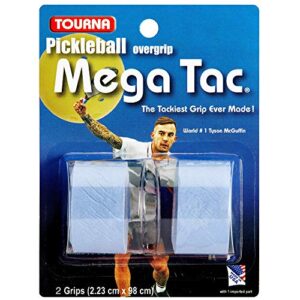 tourna pickleball mega tac overgrip, blue