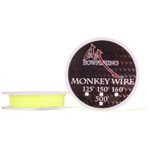 rpm bowfishing monkey wire 160'. neon green