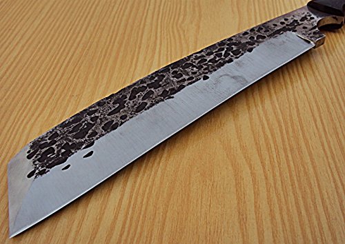 Poshland REG-Q-540- Custom Handmade Hi Carbon Steel(1095) Full Tang 13.3" Inches Nakiri Knife.