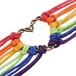 Infinity Collection LGBT Bracelet, Lesbian Pride Jewelry, Rainbow Pride Bracelet & Lesbian Gifts