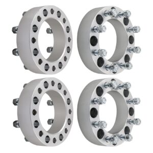 dcvamous 4pc 8x170 wheel spacers 2 inch with 14x2 studs compatible with ford 8 lug for 1999-2016 f250 f350 & super duty (truck must be with m14x2 lugs) | 1999-2002 excursion