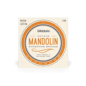 d'addario ej80 octave mandolin strings, medium, 12-46 phosphor bronze