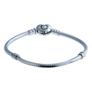 PANDORA Bracelet Sterling Silver, Heart Clasp