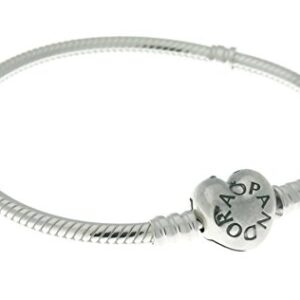 PANDORA Bracelet Sterling Silver, Heart Clasp