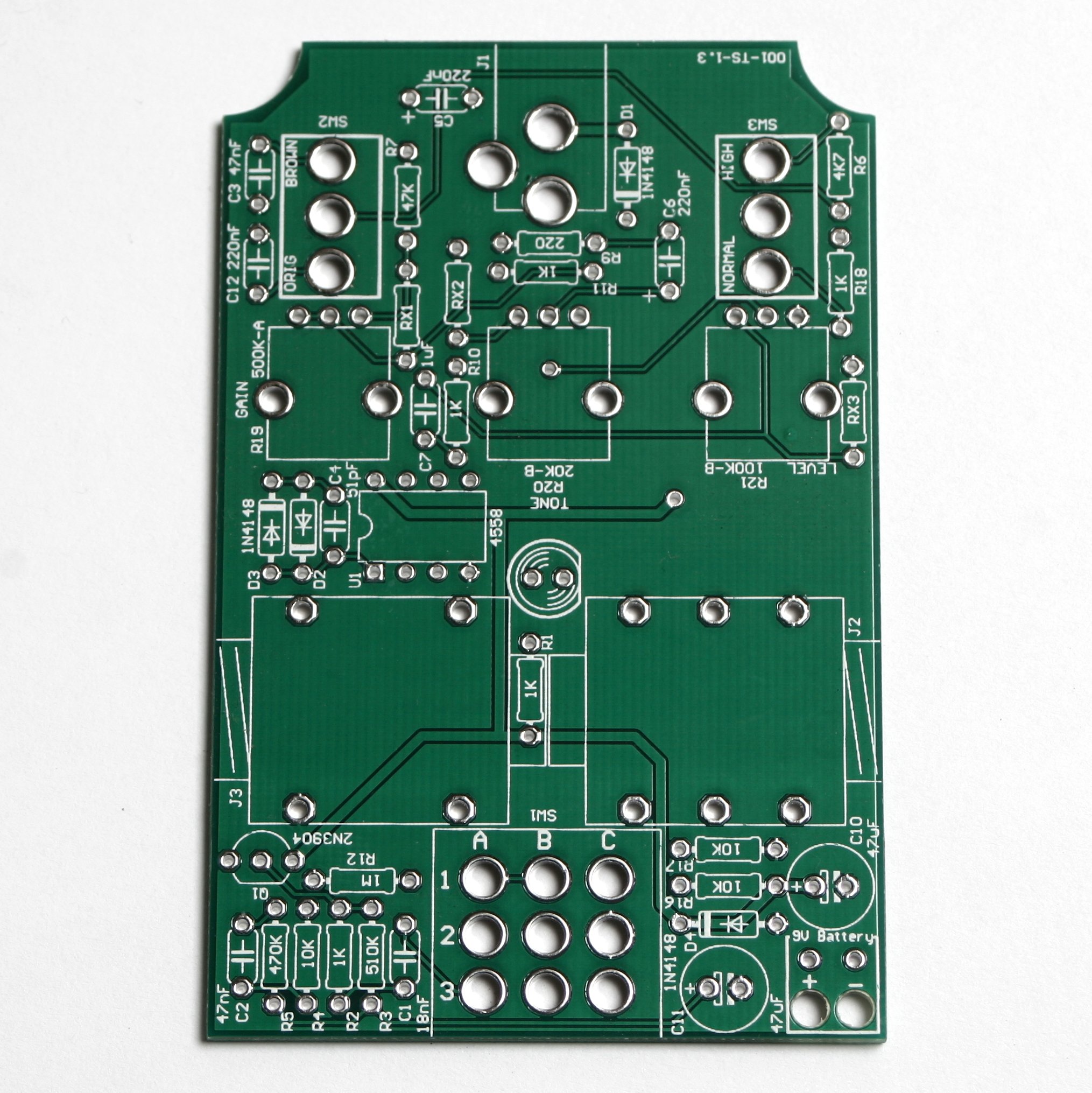 Synthrotek Mean Screamer Overdrive Guitar Pedal PCB