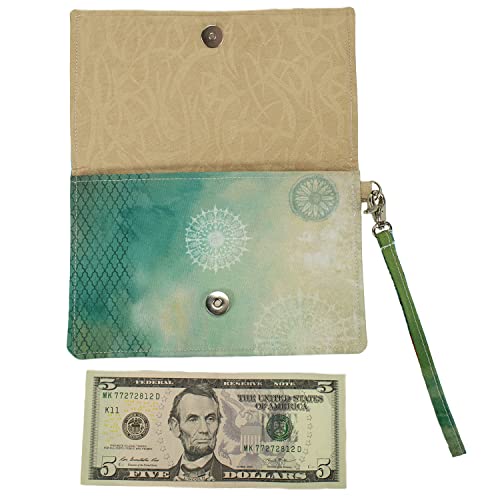 Woman of Faith Wristlet Wallet, Birthday, Christmas, and Mother's Day Gift for Women, 7-inches by 4.5-inches, by Abbey & CA Gift