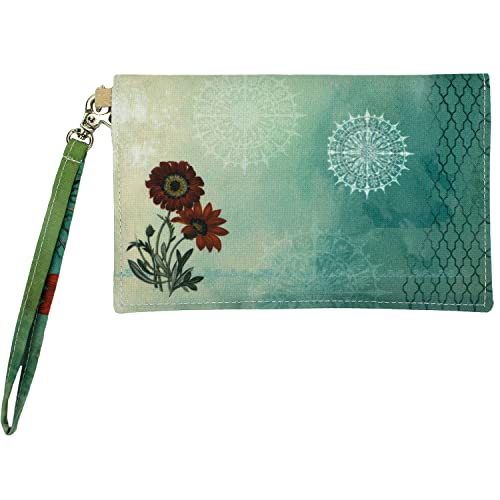 Woman of Faith Wristlet Wallet, Birthday, Christmas, and Mother's Day Gift for Women, 7-inches by 4.5-inches, by Abbey & CA Gift