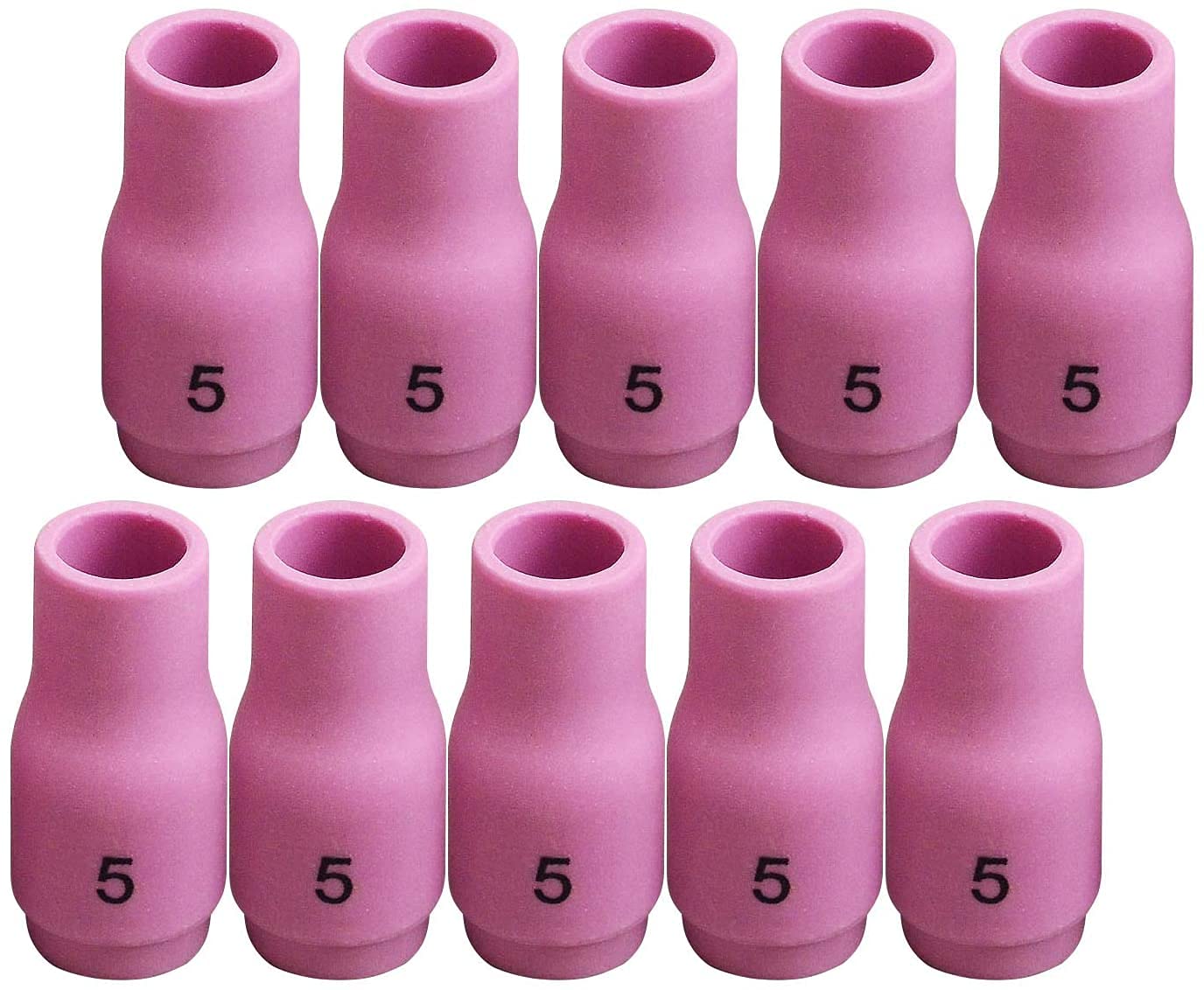 RIVERWELD TIG Alumina Nozzle Ceramic Cups #5 13N09 5/16" Orifice Fit PTA SR DB WP 9 17 18 20 25 26 TIG Welding Torch Accessories 10pk