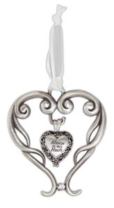 cathedral art in loving memory heart ornament with locket