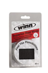 winnwinn fishing 96 inches overwrap black fishing rod wrap tape