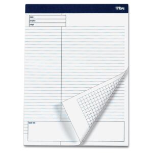 tops 77102 docket gold planning pad, legal/wide, 8 1/2 x 11 3/4, white, 40 sheets, 4/pack