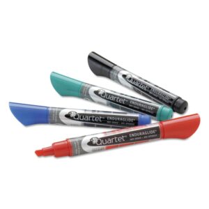 Quartet 5001M Dry-Erase Markers, Chisel Point, 4/PK, Assorted