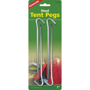 coghlan's 1609 steel tent pegs - 7", 4 pack