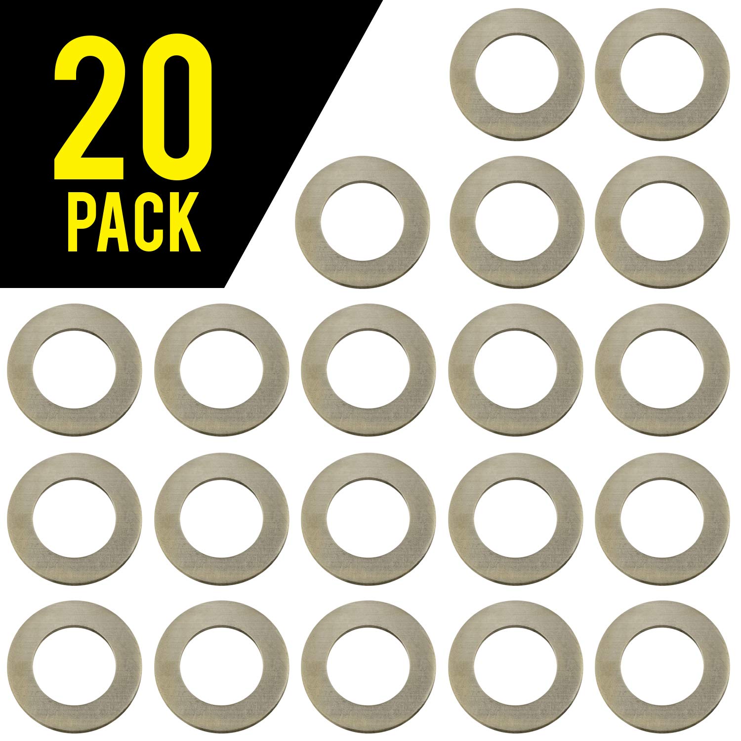 Mission Automotive 20-Pack of Oil Crush Washers/Drain Plug Gaskets Compatible with Honda - Compatible with OEM 94109-14000 - Fits Civic, Accord, CR-V/CRV, Pilot, Odyssey and More