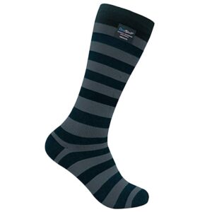 dexshell longlite sock - gray stripe - s