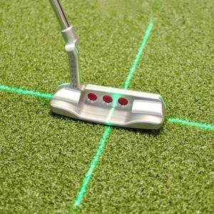 eyeline golf groove+ laser, alignment training aid, durable, with high grade glass lens & polycarbonate shaft connector, easy to use golf tool, right hand orientation, perfect for golf practice