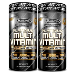 muscletech platinum multi vitamin 90 count (2 pack)