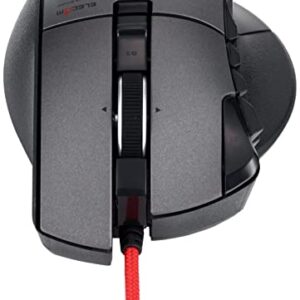 ELECOM Gaming mouse [DUX] Wired 14 button 3500dpi, Supports Hardware macro [Black] M-DUX50BK (Japan Import)