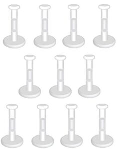 lot of 10 value pack 14-16ga clear bioflex 3mm flat push top lip ear nose piercing retainers (14ga 3/8")