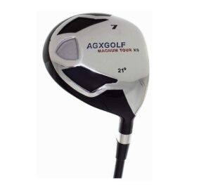 agxgolf ladies petite length 21 degree magnum #7 utility fairway wood wlady flex graphite shaft+: + head cover, usa