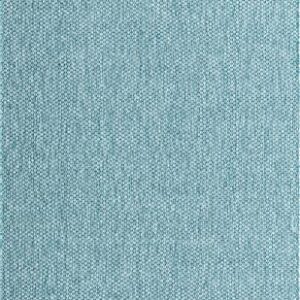 Unique Loom Collection Casual Transitional Solid Heathered Indoor/Outdoor Flatweave Area Rug (5' 3" x 8' Rectangle, Aquamarine/Ivory)