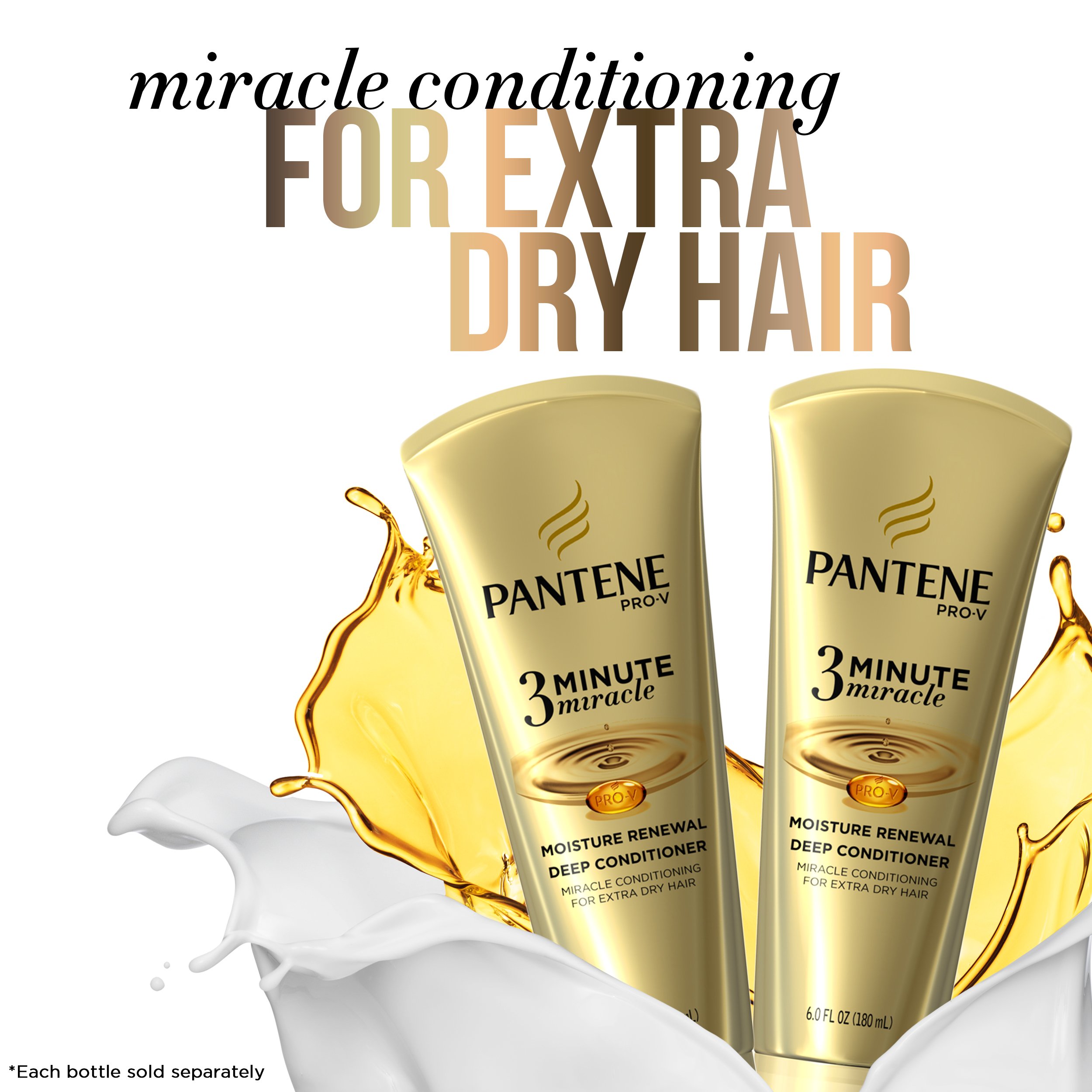 Pantene Daily Moisture Renewal 3 Minute Miracle Daily Conditioner, 8.0 fl oz