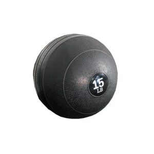 titan fitness rubber slam ball 15 lb. spike exercise equipment gym weight