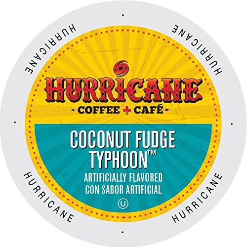 Hurricane Coffee, Coconut Fudge Typhoon, 24 Count