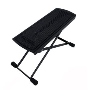 tetra-teknica essentials series gfr-01 6-position height adjustable guitar foot rest, color black