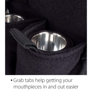 Pro Tec A212ZIP Triple Tuba Mouthpiece Pouch with Zipper Closure