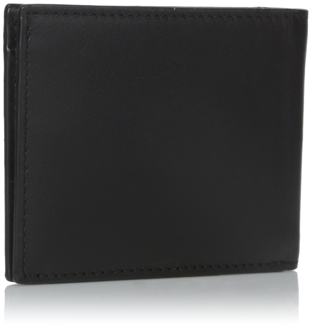 Lacoste mens Lacoste Men's Fitzgerald Leather Billfold With Id Card Holder Wallet, Black, One Size US