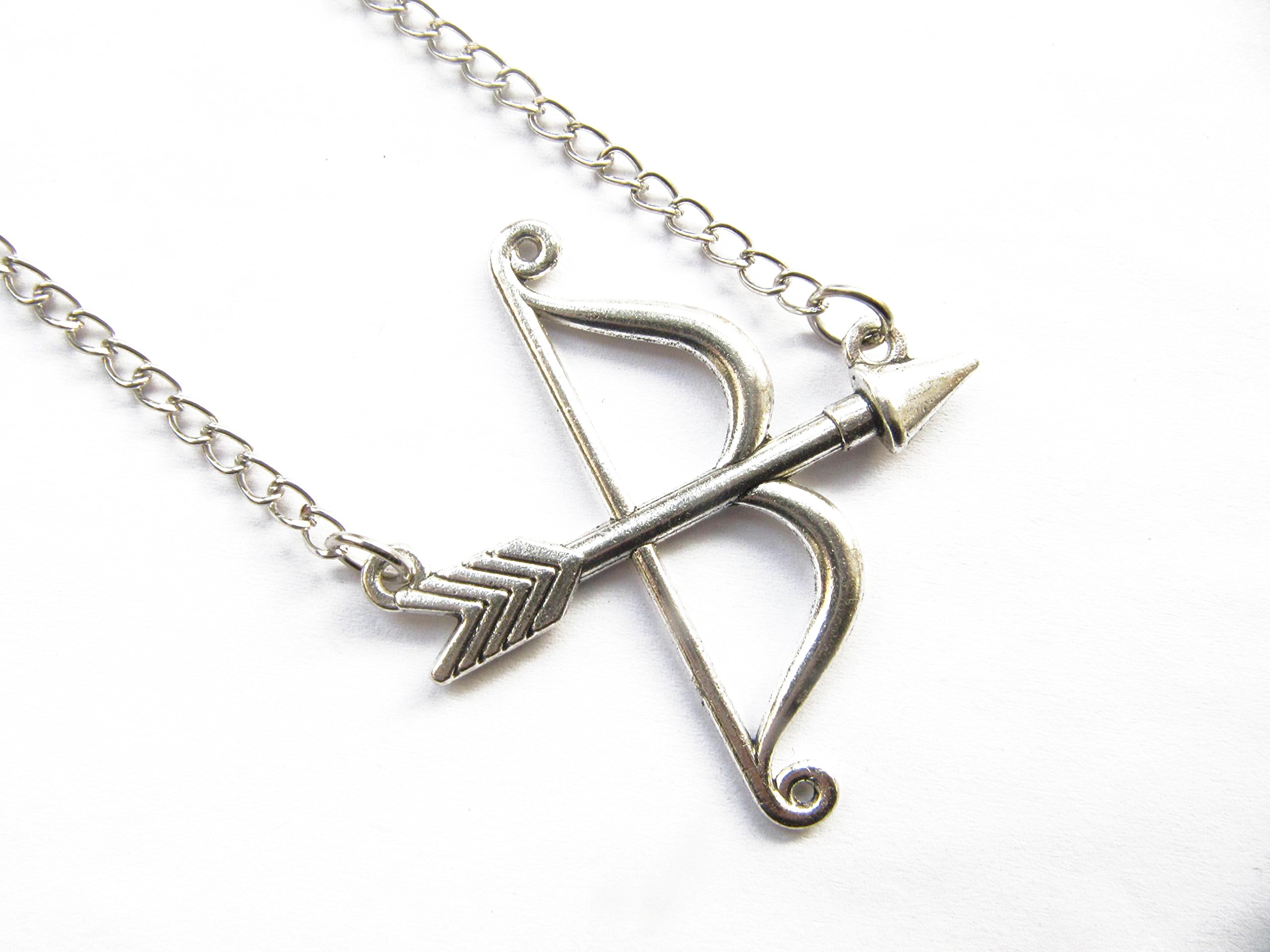 necklace Bow and Arrow, Archery Gift, Archery, Arrow and Bow Archery Charm Pendant