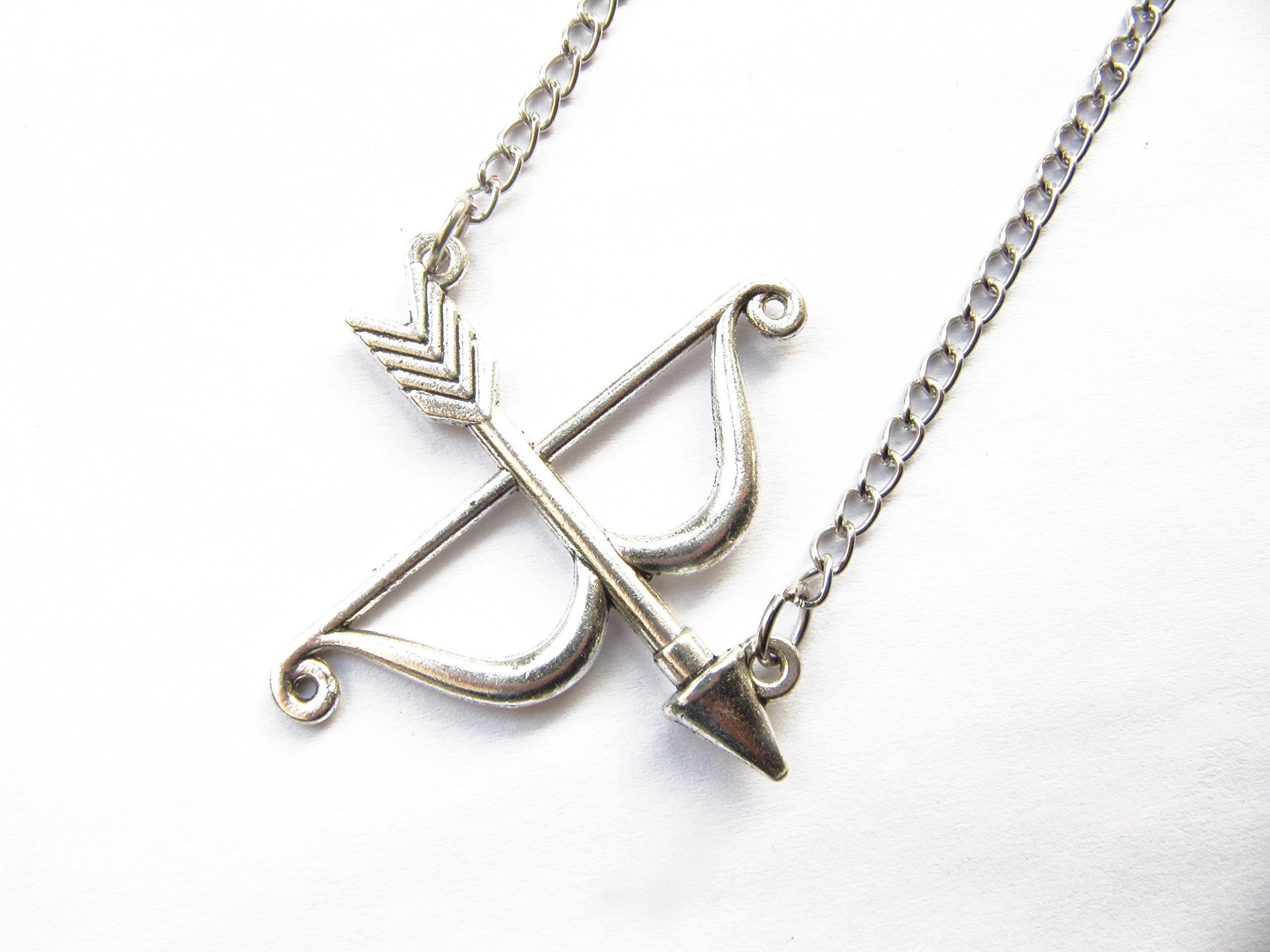 necklace Bow and Arrow, Archery Gift, Archery, Arrow and Bow Archery Charm Pendant