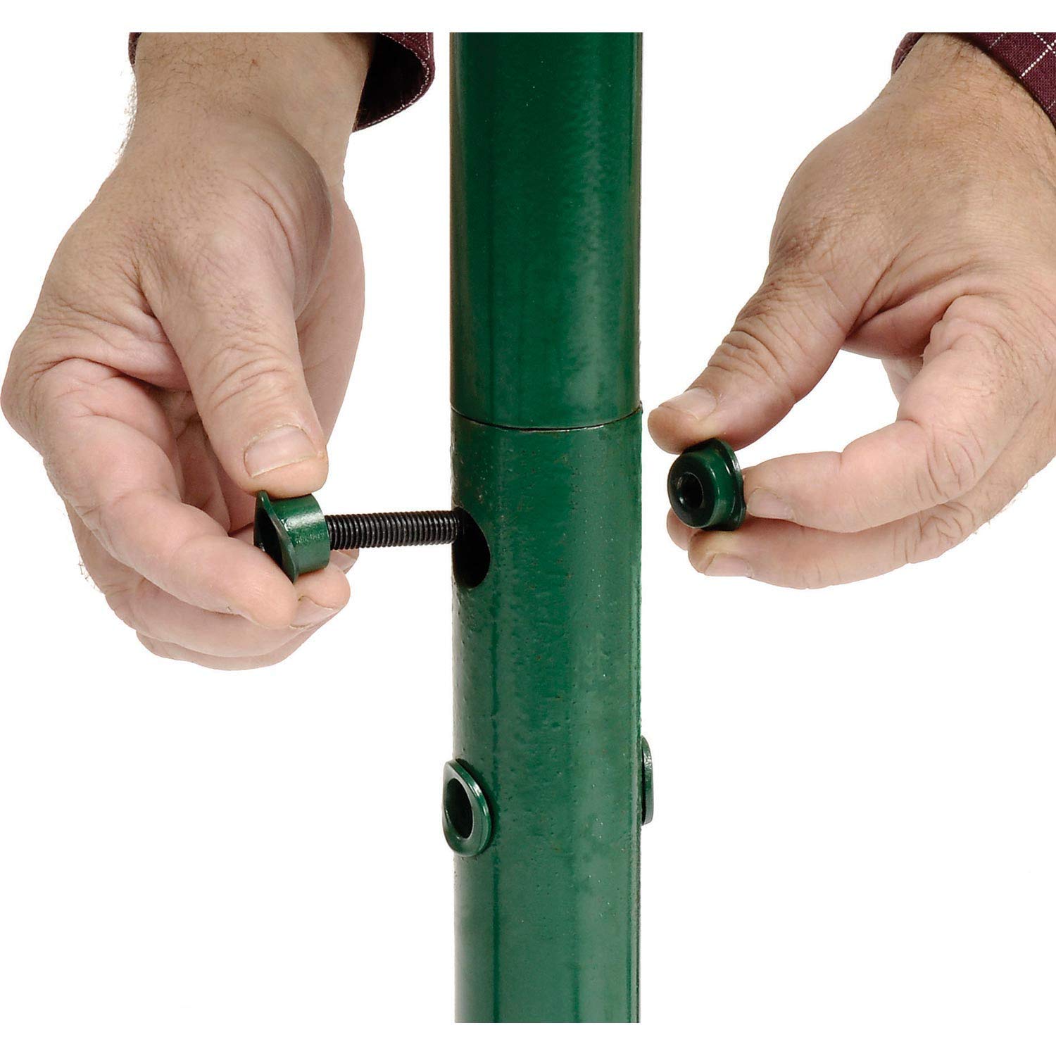 Global Industrial 94"L Wave Bike Rack, Green, Flange Mount, 9-Bike Capacity