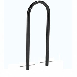 global industrial u-rack bike rack, black, below ground mount, 2-bike capacity