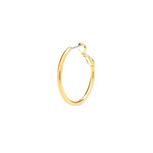 Lifetime Jewelry Hoop Earrings for Women and Men 24k Real Gold Plated (Gold)