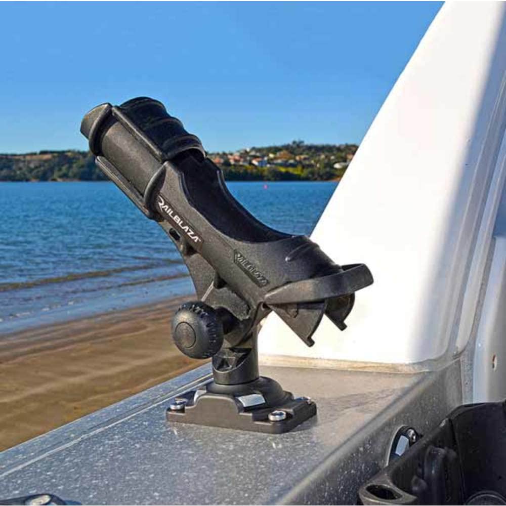 RAILBLAZA Kayak Rod Holder II and StarPort HD Base for Baitcaster, Spinning, Offshore and Fly Reels