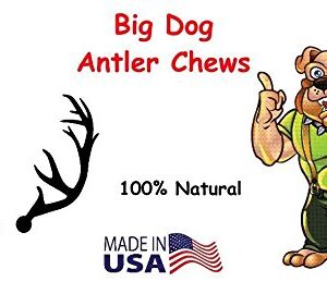 Split Elk Antler Dog Chew, X-Large, Extra Thick, 6 inches to 8 inches - for Large to Extra Large Dogs and Puppies - Big Dog Antler Chews Brand