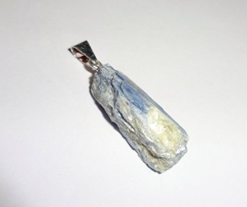 Sublime Gifts 1pc Raw Blue Kyanite with Mica Rough Natural Premium Quality Free Form Pendant with Bail Loop