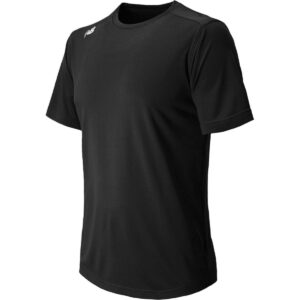 new balance men's short sleeve tech tee, team black , large